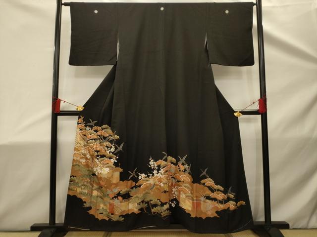 ■■■　サイズ　■■■ 身丈 154cm（肩から） 裄丈 63.5cm 袖丈 46cm　縫込み 6.5cm 袖幅 32.5cm 前幅 24.5cm 後幅 30.5cm 着物縫いこみ 内揚げ 8.5cm 裄 お袖側 約3.5cm　身頃側 約3...