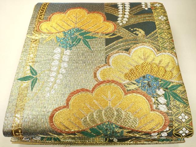 ■■■　サイズ　■■■ 長さ 434cm 幅 31cm程 ■■■　商品詳細　■■■ 【正絹】 状態は接写画像のように 裏地に薄い汚れがございますが その他表地は特に目立ったシミ汚れなどもなく大変良い状態です。 着用時には見えない部分になりま...
