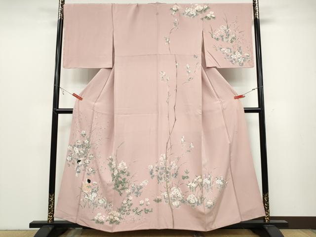 ■■■　サイズ　■■■ 身丈 157cm（肩から） 裄丈 66.5cm 袖丈 48.5cm　縫込み 7cm 袖幅 34cm 前幅 24cm 後幅 30cm 着物縫いこみ 内揚げ 2cm 裄 お袖側 約0cm　身頃側 約0cm ■■■　商品詳...
