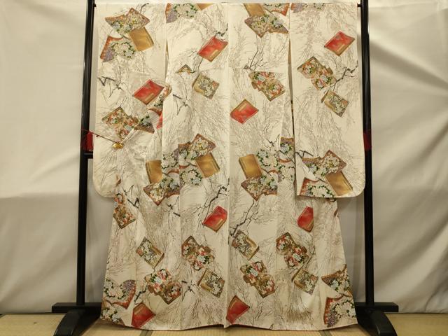 ■■■　サイズ　■■■ 身丈 163cm（肩から） 裄丈 65.5cm 袖丈 99cm　縫込み 2cm 袖幅 34cm 前幅 24cm 後幅 29cm 着物縫いこみ 内揚げ 3.5cm 裄 お袖側 約1cm　身頃側 約1.5cm ■■■　商...