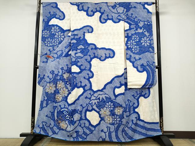 ■■■　サイズ　■■■ 身丈 159cm（肩から） 裄丈 65cm 袖丈 104cm　縫込み 13cm 袖幅 33cm 前幅 24cm 後幅 30cm 着物縫いこみ 内揚げ 1cm 裄 お袖側 約1.5cm　身頃側 約1cm ■■■　商品詳...