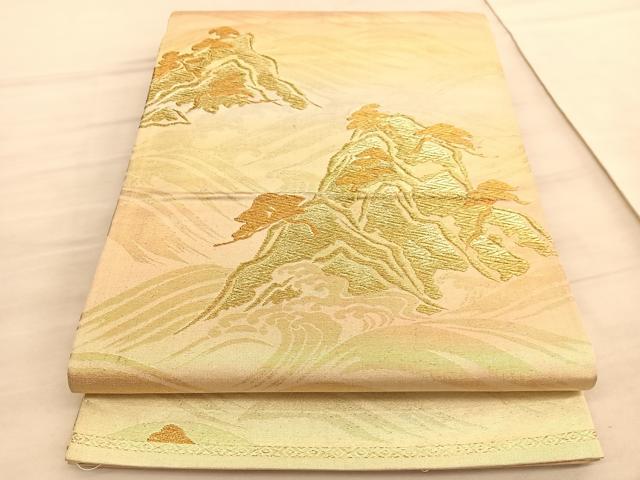 ■■■　サイズ　■■■ 長さ 414cm 幅 30.5cm程 ■■■　商品詳細　■■■ 【正絹】 詳細に関しましては、画像をご確認ください。 大変上質な逸品になります。 お安く出品致しますので、是非この機会にいかがでしょうか？ ※たれ先未か...