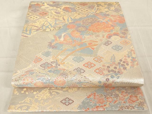 ■■■　サイズ　■■■ 長さ 448cm 幅 30.5cm程 ■■■　商品詳細　■■■ 【正絹】 詳細に関しましては、画像をご確認ください。 大変上質な逸品になります。 お安く出品致しますので、是非この機会にいかがでしょうか？ ■■■　注意...