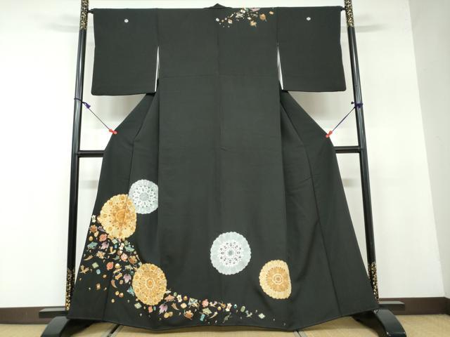 ■■■　サイズ　■■■ 身丈 160.5cm（肩から） 裄丈 63.5cm 袖丈 49.5cm　縫込み 4cm 袖幅 33cm 前幅 25cm 後幅 30.5cm 着物縫いこみ 内揚げ 0cm 裄 お袖側 約2cm　身頃側 約3cm ■■■...