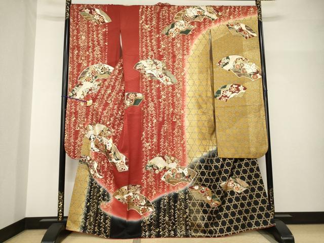 ■■■　サイズ　■■■ 身丈 164cm（肩から） 裄丈 68.5cm 袖丈 111cm　縫込み 4.5cm 袖幅 35cm 前幅 24cm 後幅 29cm 着物縫いこみ 内揚げ 5cm 裄 お袖側 約2cm　身頃側 約1cm ■■■　商品...