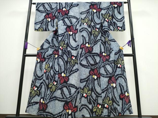 ■■■　サイズ　■■■ 身丈 154cm（肩から） 裄丈 65cm 袖丈 46cm　縫込み 2cm 袖幅 32.5cm 前幅 22cm 後幅 30cm 着物縫いこみ 内揚げ 0cm 裄 お袖側 約2cm　身頃側 約1cm ■■■　商品詳細　...