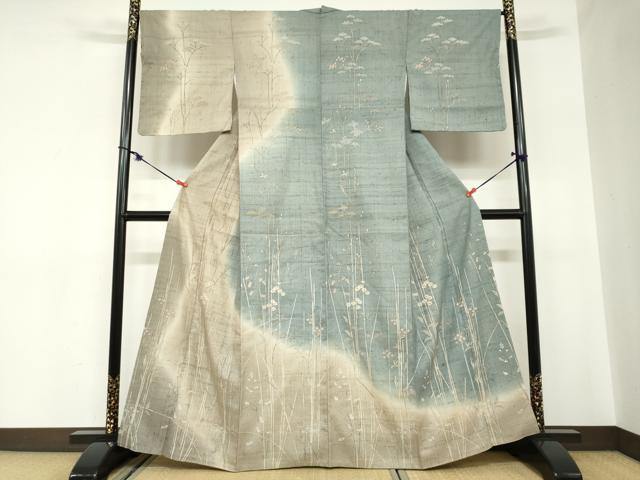 ■■■　サイズ　■■■ 身丈 161.5cm（肩から） 裄丈 68cm 袖丈 49cm　縫込み 2cm 袖幅 34.5cm 前幅 25cm 後幅 30cm 着物縫いこみ 内揚げ 4cm 裄 お袖側 約1cm　身頃側 約0cm ■■■　商品詳...
