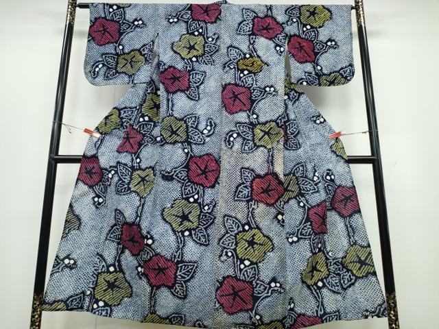 ■■■　サイズ　■■■ 身丈 149cm（肩から） 裄丈 65cm 袖丈 44cm　縫込み 1cm 袖幅 34cm 前幅 24.5cm 後幅 30.5cm 着物縫いこみ 内揚げ 0cm 裄 お袖側 約2cm　身頃側 約2cm ■■■　商品詳...