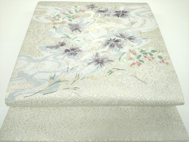 ■■■　サイズ　■■■ 長さ 446cm 幅 31.5cm程 ■■■　商品詳細　■■■ 【正絹】 状態は締めてはおりますが 特に目立ったシミ汚れなどもなく大変良い状態です。 大変上質な逸品になります。 お安く出品致しますので、是非この機会に...