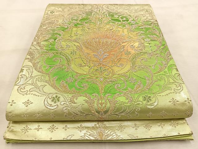 ■■■　サイズ　■■■ 長さ 420cm 幅 30.5cm程 ■■■　商品詳細　■■■ 【正絹】 詳細に関しましては、画像をご確認ください。 大変上質な逸品になります。 お安く出品致しますので、是非この機会にいかがでしょうか？ ※汚れ等に関...