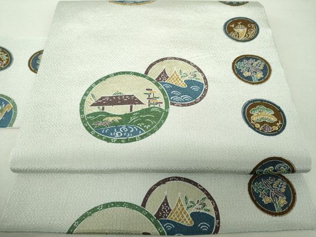 ■■■　サイズ　■■■ 長さ 373cm 幅 31cm程 ■■■　商品詳細　■■■ 【正絹・未使用】 状態は一度も締めておらず 特に目立ったシミ汚れなどもなく大変良い状態です。 大変上質な逸品になります。 お安く出品致しますので、是非この機...