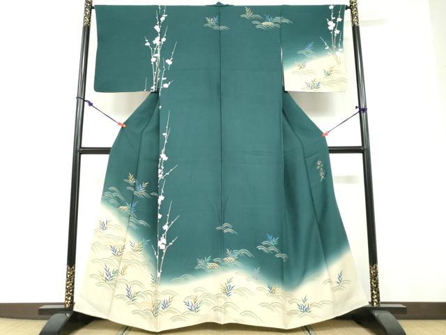 ■■■　サイズ　■■■ 身丈 157cm（肩から） 裄丈 65.5cm 袖丈 48.5cm　縫込み 3cm 袖幅 33cm 前幅 24.5cm 後幅 30cm 着物縫いこみ 内揚げ 4cm 裄 お袖側 約3cm　身頃側 約2cm ■■■　商...