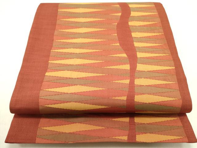 ■■■　サイズ　■■■ 長さ 428cm 幅 31cm程 ■■■　商品詳細　■■■ 【正絹】 状態は締めてはおりますが 特に目立ったシミ汚れなどもなく大変良い状態です。 シックでしなやかな帯地は名門・木屋太ならではの質感でございます。 お洒...