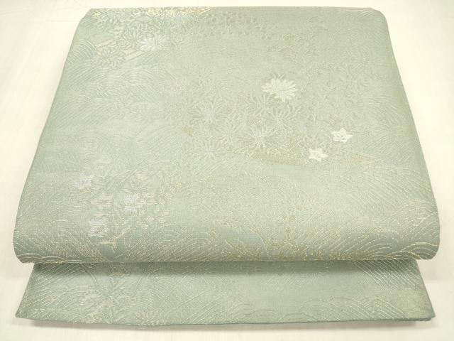 ■■■　サイズ　■■■ 長さ 418cm 幅 29.5cm程 ■■■　商品詳細　■■■ 【正絹】 状態は接写画像のように 太鼓・前柄に金糸の変色がございますが その他特に目立ったシミ汚れなどもなく大変良い状態です。 大変上質な逸品になります...