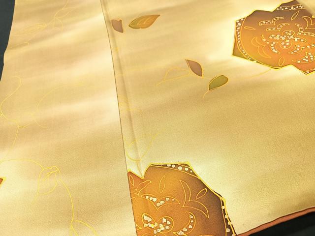 ■■■　サイズ　■■■ 身丈 156cm（肩から） 裄丈 64cm 袖丈 46cm　縫込み 3cm 袖幅 32cm 前幅 24.5cm 後幅 30cm 着物縫いこみ 内揚げ 0cm 裄 お袖側 約2.5cm　身頃側 約1cm ■■■　商品詳...