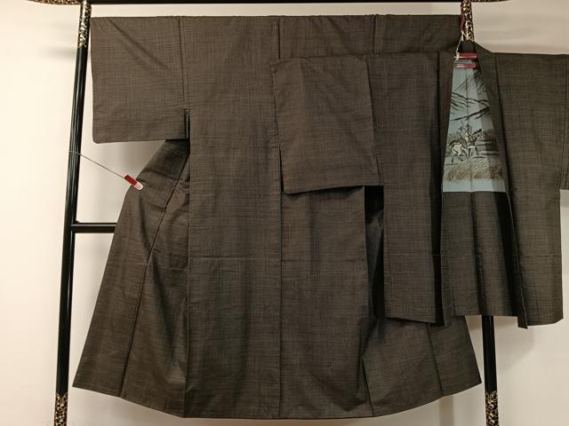 ■■■　サイズ　■■■ 【着物】 身丈 142cm（肩から） 裄丈 68cm 袖丈 48.5cm　縫込み 4cm 袖幅 34cm 前幅 24cm 後幅 30.5cm 着物縫いこみ 内揚げ 8cm 裄 お袖側 約1cm　身頃側 約1cm 【羽...