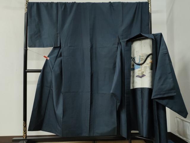 ■■■　サイズ　■■■ 【着物】 身丈 152cm（肩から） 裄丈 73.5cm 袖丈 52cm　縫込み 2.5cm 袖幅 37.5cm 前幅 24.5cm 後幅 33cm 着物縫いこみ 内揚げ 4cm 裄 お袖側 約1cm　身頃側 約1c...