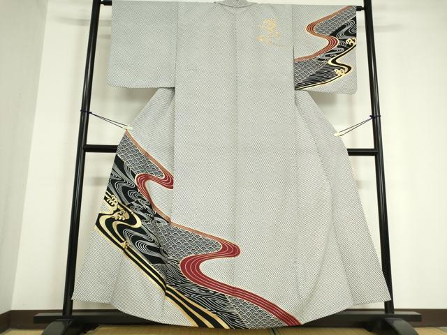 ■■■　サイズ　■■■ 身丈 155cm（肩から） 裄丈 65cm 袖丈 48cm　縫込み 2.5cm 袖幅 34cm 前幅 26cm 後幅 31cm 着物縫いこみ 内揚げ 2cm 裄 お袖側 約1.5cm　身頃側 約4cm ■■■　商品詳...