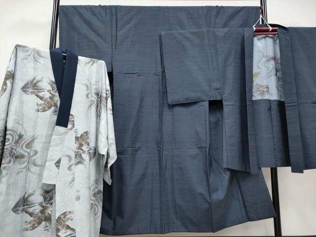 ■■■　サイズ　■■■ 【着物】 身丈 146cm（肩から） 裄丈 67.5cm 袖丈 49cm 袖幅 34cm 前幅 24.5cm 後幅 30.5cm 着物縫いこみ 内揚げ 3cm 裄 お袖側 約 2cm　身頃側 約 0cm 【羽織】 身...