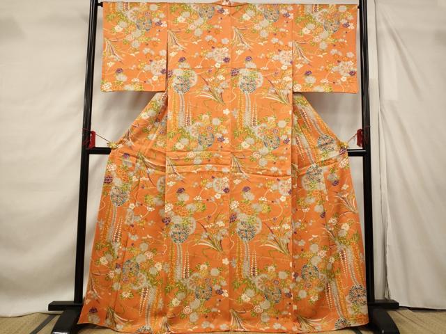 ■■■　サイズ　■■■ 身丈 165cm（肩から） 裄丈 65cm 袖丈 48cm　縫込み 4cm 袖幅 33cm 前幅 27cm 後幅 31cm 着物縫いこみ 内揚げ 0cm 裄 お袖側 約1.5cm　身頃側 約0cm ■■■　商品詳細　...
