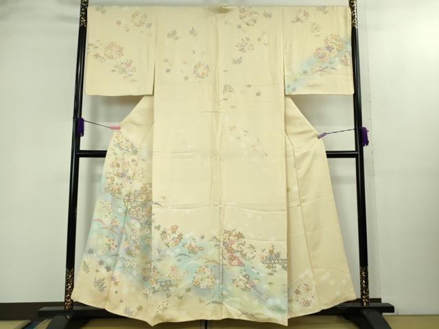 ■■■　サイズ　■■■ 身丈 156cm（肩から） 裄丈 68cm 袖丈 48cm　 縫込み 7.5cm 袖幅 36cm 前幅 28cm 後幅 33.5cm 着物縫いこみ 内揚げ 12.5cm 裄 お袖側 約 2cm　身頃側 約 2.5cm...