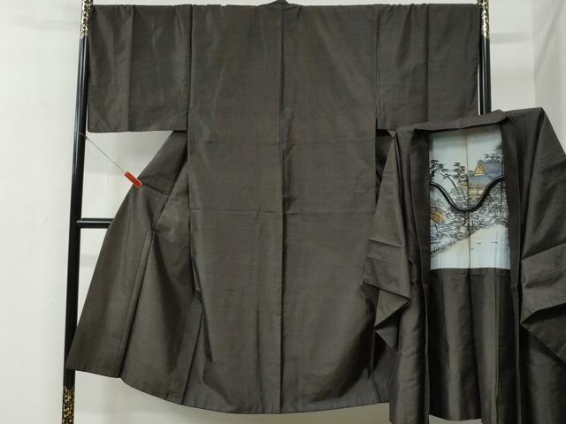 ■■■　サイズ　■■■ 【着物】 身丈 140cm（肩から） 裄丈 71cm 袖丈 46.5cm　縫込み 3cm 袖幅 35cm 前幅 28.5cm 後幅 33cm 着物縫いこみ 内揚げ 4cm 裄 お袖側 約1cm　身頃側 約3cm 【羽...