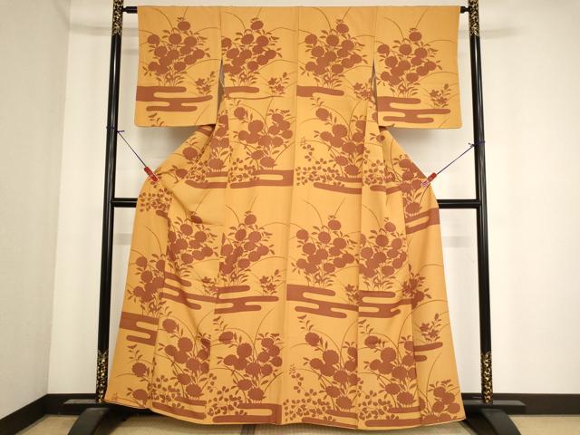 ■■■　サイズ　■■■ 身丈 161cm（肩から） 裄丈 62cm 袖丈 49cm　縫込み 8cm 袖幅 31.5cm 前幅 23cm 後幅 28.5cm 着物縫いこみ 内揚げ 3.5cm 裄 お袖側 約3cm　身頃側 約3cm ■■■　商...