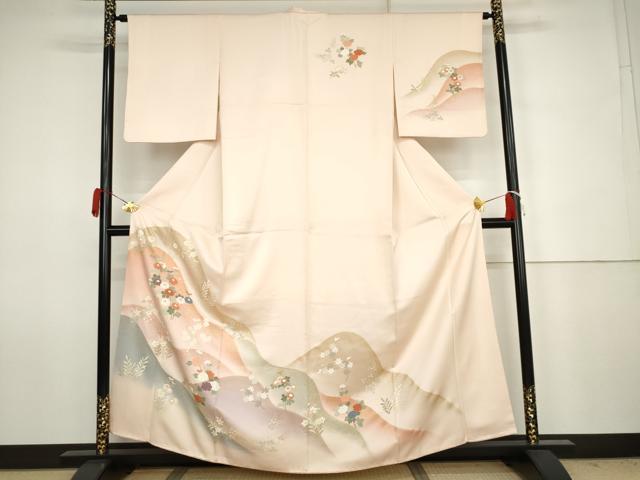 ■■■　サイズ　■■■ 身丈 159.5cm（肩から） 裄丈 64cm 袖丈 49cm　縫込み 6.5cm 袖幅 32.5cm 前幅 24.5cm 後幅 29.5cm 着物縫いこみ 内揚げ 5.5cm 裄 お袖側 約3cm　身頃側 約3cm...