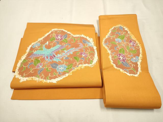 ■■■　サイズ　■■■ 胴回り長さ 210cm 太鼓幅 30.5cm程 ■■■　商品詳細　■■■ 【正絹】 状態は接写画像のように太鼓・胴回り・前柄に薄い汚れがございますが その他特に目立ったシミ汚れなどもなく大変良い状態です。 大変上質な...