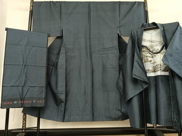 ■■■　サイズ　■■■ 【着物】 身丈 143cm（肩から） 裄丈 70cm 袖丈 49cm　縫込み 5.5cm 袖幅 35cm 前幅 29cm 後幅 32cm 着物縫いこみ 内揚げ 7cm 裄 お袖側 約1.5cm　身頃側 約1cm 【羽...