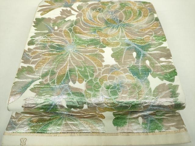 ■■■　サイズ　■■■ 長さ 432cm 幅 31cm程 ■■■　商品詳細　■■■ 【正絹】 状態は接写画像のように表地所々、裏地所々に薄い汚れがございます。 川島織物は明治24年、国内業者で初の宮内省御用達となるなど、 創業以来、技術と品...