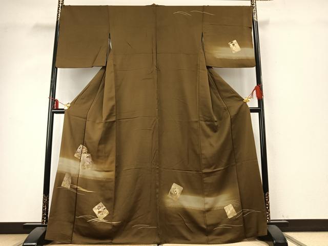 ■■■　サイズ　■■■ 身丈 166cm（肩から） 裄丈 70cm 袖丈 48cm　縫込み 6cm 袖幅 35cm 前幅 25cm 後幅 31cm 着物縫いこみ 内揚げ 5cm 裄 お袖側 約1cm　身頃側 約0cm ■■■　商品詳細　■■...