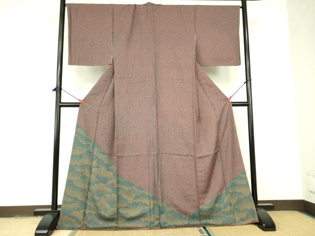 ■■■　サイズ　■■■ 身丈 171cm（肩から） 裄丈 67cm 袖丈 49cm　縫込み 5cm 袖幅 34cm 前幅 24cm 後幅 30cm 着物縫いこみ 内揚げ 0cm 裄 お袖側 約1cm　身頃側 約1cm ■■■　商品詳細　■■...