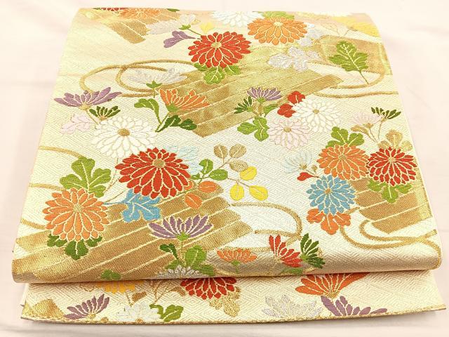 ■■■　サイズ　■■■ 長さ 412cm 幅 30.5cm程 ■■■　商品詳細　■■■ 【正絹・未仕立て】 詳細に関しましては、画像をご確認ください。 大変上質な逸品になります。 お安く出品致しますので、是非この機会にいかがでしょうか？ ■...