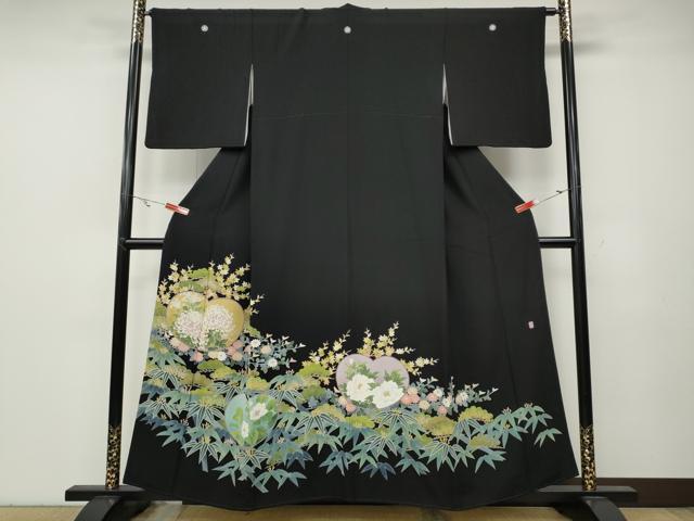 ■■■　サイズ　■■■ 身丈 155cm（肩から） 裄丈 65cm 袖丈 49cm　縫込み 8cm 袖幅 32.5cm 前幅 23.5cm 後幅 30cm 着物縫いこみ 内揚げ 7cm 裄 お袖側 約3cm　身頃側 約4cm ■■■　商品詳...