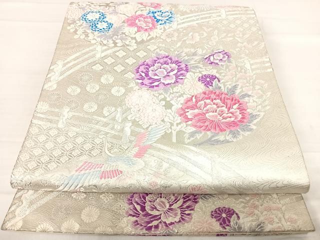 ■■■　サイズ　■■■ 長さ 410cm 幅 30.5cm程 ■■■　商品詳細　■■■ 【正絹・芯なし】 詳細に関しましては、画像をご確認ください。 大変上質な逸品になります。 お安く出品致しますので、是非この機会にいかがでしょうか？ ■■...