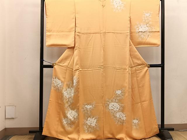 ■■■　サイズ　■■■ 身丈 163cm（肩から） 裄丈 66cm 袖丈 56.5cm　縫込み 2.5cm 袖幅 33cm 前幅 27cm 後幅 30cm 着物縫いこみ 内揚げ 0cm 裄 お袖側 約2.5cm　身頃側 約2.5cm ■■■...