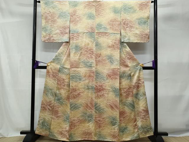 ■■■　サイズ　■■■ 身丈 159cm（肩から） 裄丈 64cm 袖丈 48cm　縫込み 2cm 袖幅 33.5cm 前幅 24.5cm 後幅 29cm 着物縫いこみ 内揚げ 2cm 裄 お袖側 約1cm　身頃側 約1cm ■■■　商品詳...