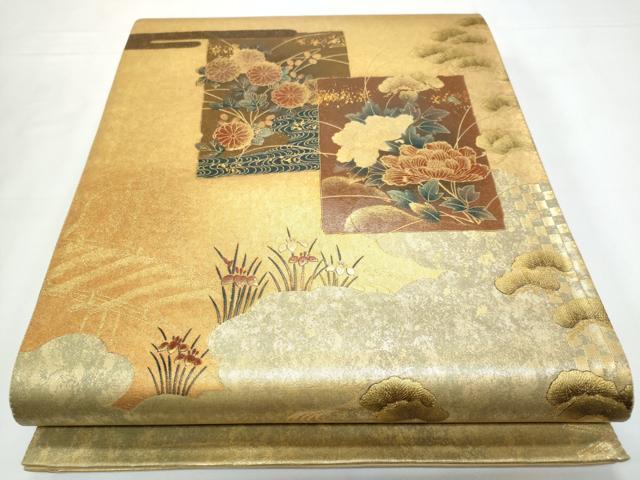 ■■■　サイズ　■■■ 長さ 452cm 幅 31cm程 ■■■　商品詳細　■■■ 【正絹・芯なし】 詳細に関しましては、画像をご確認ください。 大変上質な逸品になります。 お安く出品致しますので、是非この機会にいかがでしょうか？ ※汚れ等...