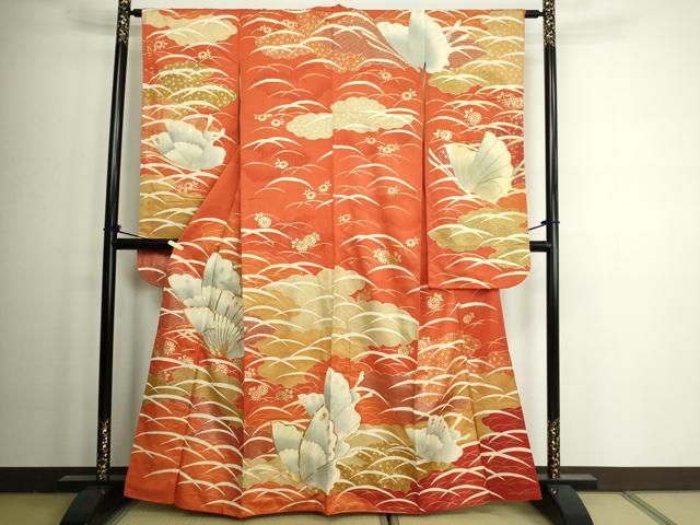 ■■■　サイズ　■■■ 身丈 161.5cm（肩から） 裄丈 62.5cm 袖丈 92.5cm　縫込み 4.5cm 袖幅 32cm 前幅 23cm 後幅 29.5cm 着物縫いこみ 内揚げ 2cm 裄 お袖側 約1cm　身頃側 約3cm ■...