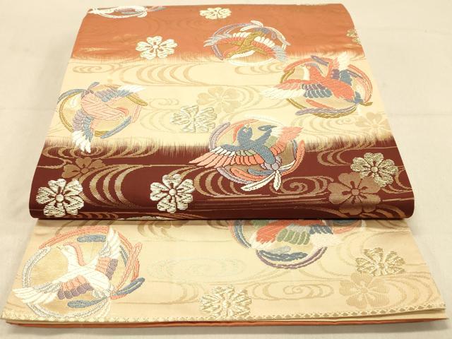 ■■■　サイズ　■■■ 長さ 426cm 幅 30.5cm程 ■■■　商品詳細　■■■ 【正絹】 詳細に関しましては、画像をご確認ください。 大変上質な逸品になります。 お安く出品致しますので、是非この機会にいかがでしょうか？ ■■■　注意...