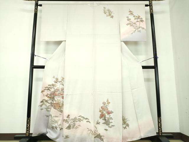 ■■■　サイズ　■■■ 身丈 161.5cm（肩から） 裄丈 62.5cm 袖丈 48cm　縫込み 5.5cm 袖幅 31.5cm 前幅 28.5cm 後幅 32.5cm 着物縫いこみ 内揚げ 4cm 裄 お袖側 約4.5cm　身頃側 約3...