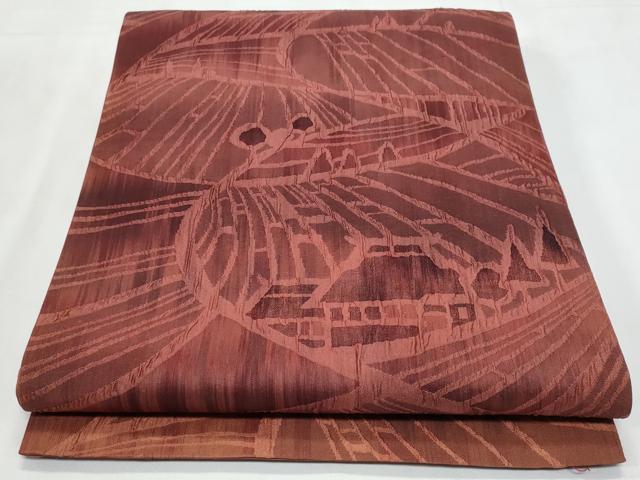 ■■■　サイズ　■■■ 長さ 432cm 幅 31cm程 ■■■　商品詳細　■■■ 【正絹・芯なし】 詳細に関しましては、画像をご確認ください。 西陣大黒町、創業から100年以上の歴史、 織技術の高さは西陣屈指の名門渡文。 大変上質な逸品に...