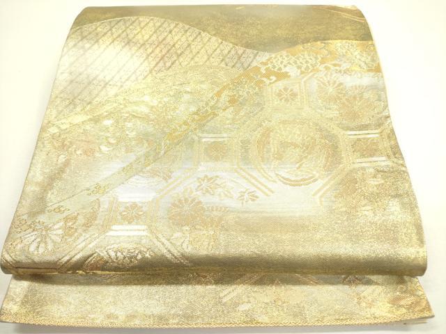 ■■■　サイズ　■■■ 長さ 432cm 幅 30.5cm程 ■■■　商品詳細　■■■ 【正絹】 詳細に関しましては、画像をご確認ください。 大変上質な逸品になります。 お安く出品致しますので、是非この機会にいかがでしょうか？ ※汚れ等に関...