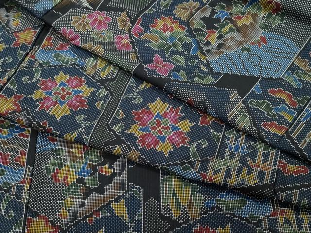 ■■■　サイズ　■■■ 身丈 159cm（肩から） 裄丈 66.5cm 袖丈 48.5cm　縫込み 2cm 袖幅 34.5cm 前幅 24.5cm 後幅 29cm 着物縫いこみ 内揚げ 2cm 裄 お袖側 約1.5cm　身頃側 約2cm ■...