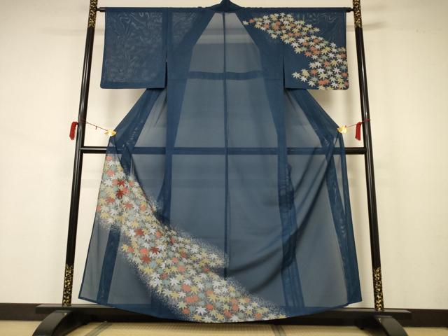 ■■■　サイズ　■■■ 身丈 158cm（肩から） 裄丈 63.5cm 袖丈 47cm　縫込み 3.5cm 袖幅 32.5cm 前幅 25.5cm 後幅 30.5cm 着物縫いこみ 内揚げ 4cm 裄 お袖側 約2.5cm　身頃側 約2.5...