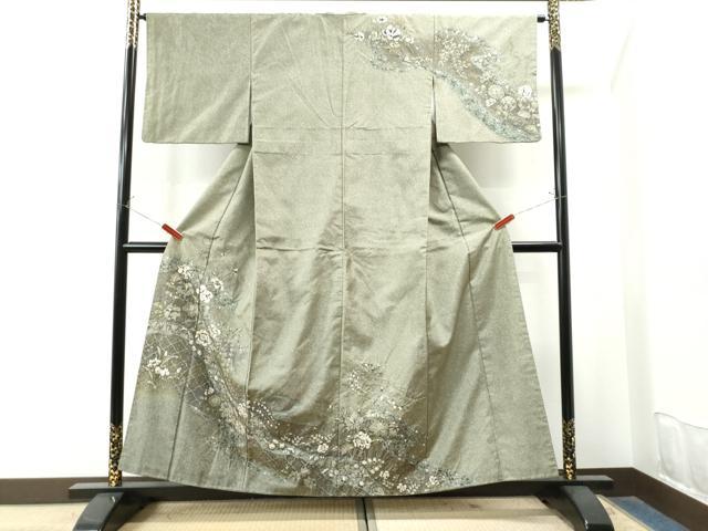 ■■■　サイズ　■■■ 身丈 157cm（肩から） 裄丈 65cm 袖丈 45cm　縫込み 3cm 袖幅 34cm 前幅 23cm 後幅 28.5cm 着物縫いこみ 内揚げ 5cm 裄 お袖側 約3cm　身頃側 約4cm ■■■　商品詳細　...