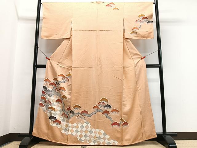 ■■■　サイズ　■■■ 身丈 161cm（肩から） 裄丈 65cm 袖丈 46cm　縫込み 5cm 袖幅 34.5cm 前幅 23cm 後幅 29cm 着物縫いこみ 内揚げ 3.5cm 裄 お袖側 約3cm　身頃側 約4cm ■■■　商品詳...