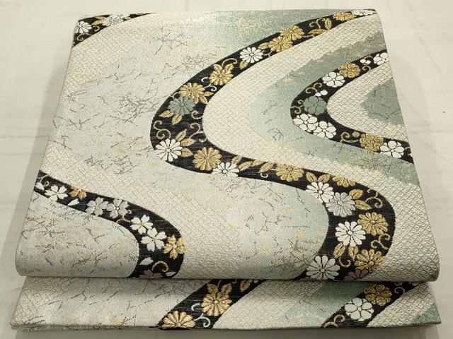 ■■■　サイズ　■■■ 長さ 440cm 幅 31.5cm程 ■■■　商品詳細　■■■ 【正絹】 状態は締めてはおりますが 特に目立ったシミ汚れなどもなく大変良い状態です。 大変上質な逸品になります。 お安く出品致しますので、是非この機会に...