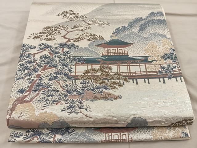 ■■■　サイズ　■■■ 長さ 428cm 幅 30cm程 ■■■　商品詳細　■■■ 【正絹・芯なし】 詳細に関しましては、画像をご確認ください。 大変上質な逸品になります。 お安く出品致しますので、是非この機会にいかがでしょうか？ ※汚れ等...